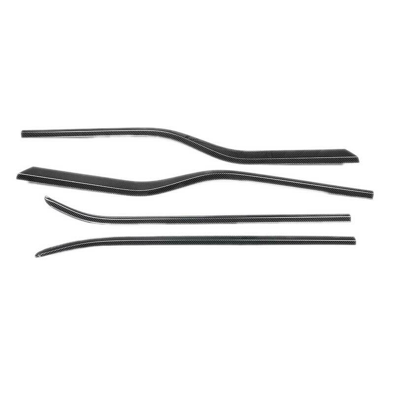 For Ford F150 F-150 2015-2020 Carbon Fiber Windows Strip Sill Molding ...