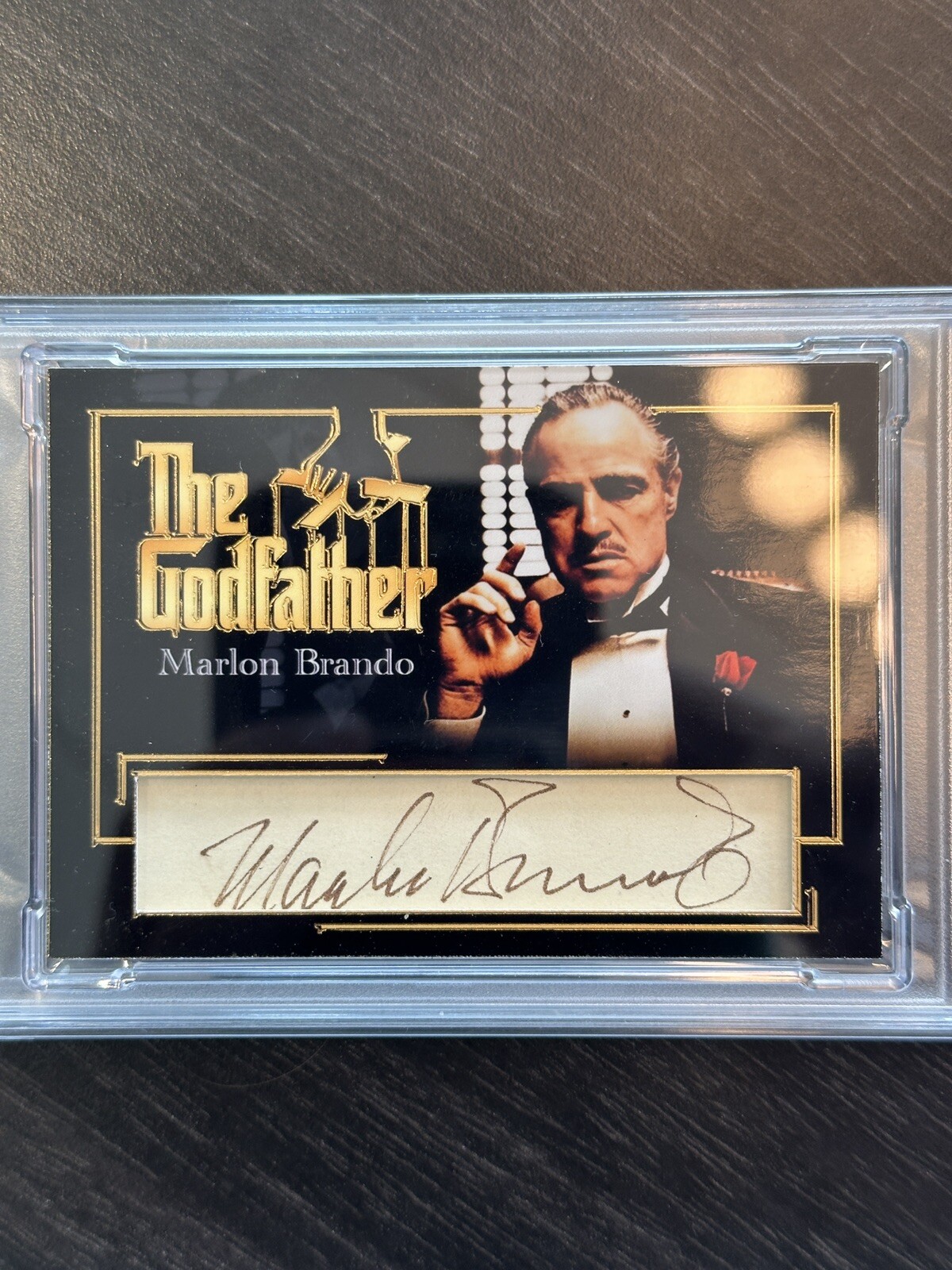 Marlon Brando Signed Cut Custom Card Godfather Corleone PSA AUTOGRAPH ...