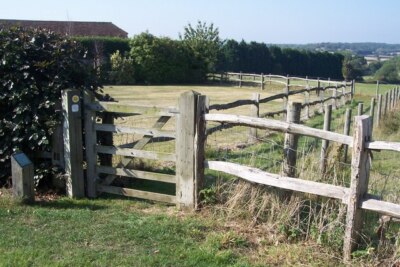 Photo 6x4 Gate near Crowbourne Farm Goudhurst This gate is on the path ...