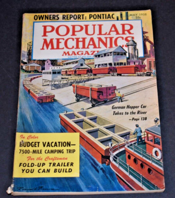 Vintage May 1958 Popular Mechanics Magazines - German Hopper Cars on ...