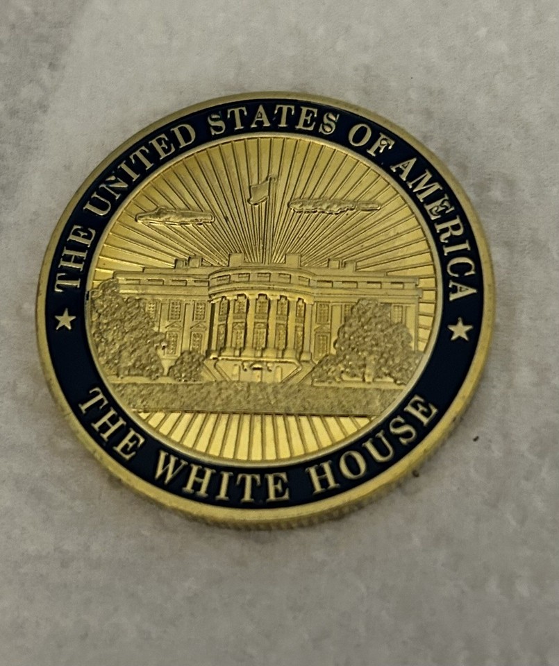 BIDEN WHITE HOUSE 2023 EASTER BLUE EGG DOG + CHALLENGE COIN PRESIDENT ...