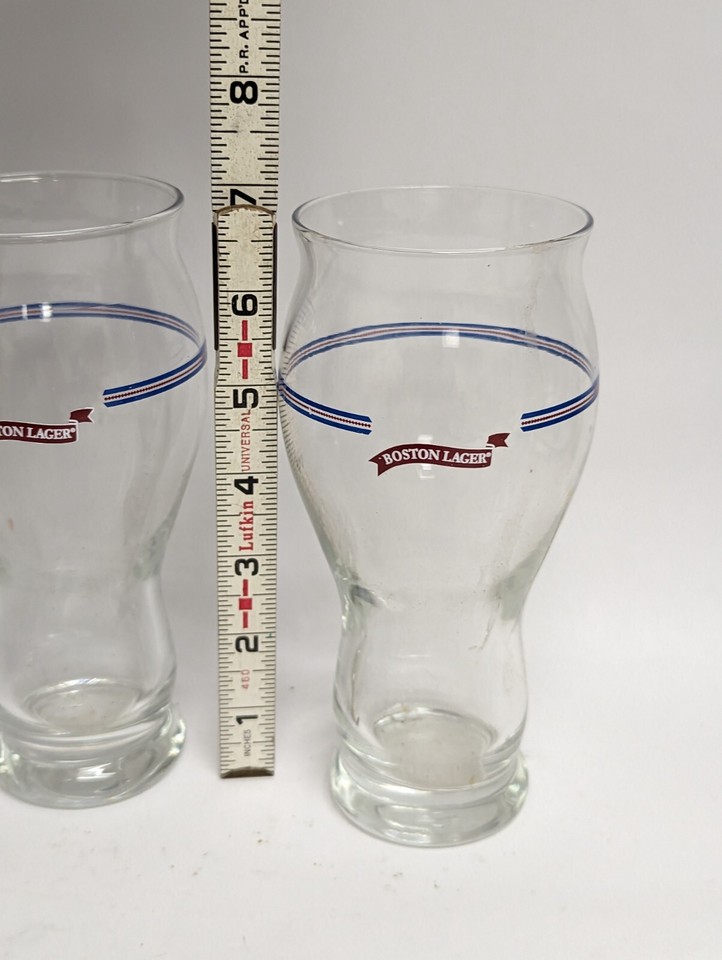 Sam Adams Boston Lager Pint Beer Glass RARE No Logo Set of 2 | eBay UK