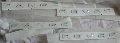 Range Rover Evoque L538 & L405 OEM Fuji White Lettering Front & Rear ...