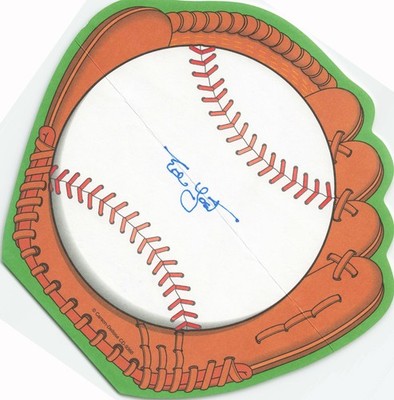 Eddie Yost AUTOGRAPHED SIGNED 6.5x7 Baseball Mitt Cutout | eBay