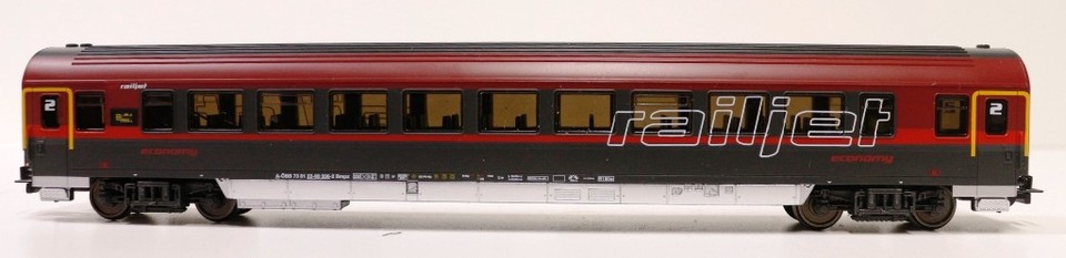 00172-3CIL Piko Ich Set 3 Personenwagen Railjet Der ÖBB Illuminate EP ...