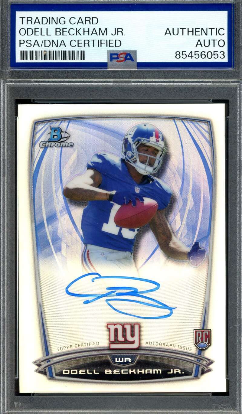 Odell Beckham Jr PSA DNA Signed 2014 Bowman Chrome Rookie Autograph | eBay