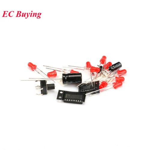 DIY LED Light Pulse Generator Kit CD4017 NE555 Turntable Rotary Suite ...
