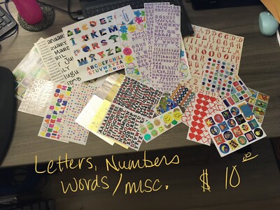 Scrapbook Stickers Letters And Misc | eBay