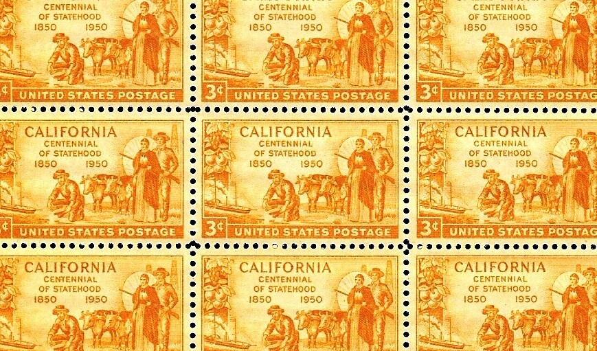 CALIFORNIA STATEHOOD (1950) - Vintage Full Mint Sheet of 50 U.S ...