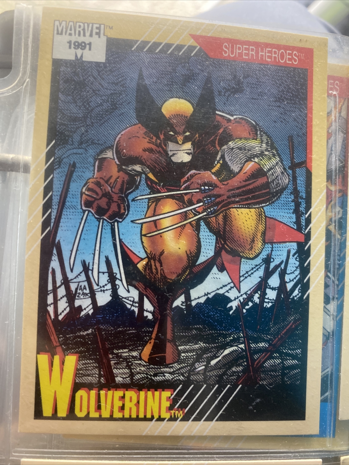 Marvel superheroes 1991 Wolverine card | eBay