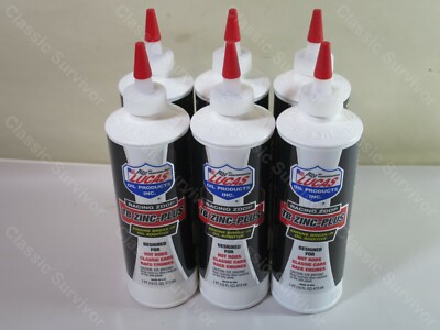 Engine Break-In Oil Additive TB Zinc Plus Lucas 10063 16oz Bottle Case ...