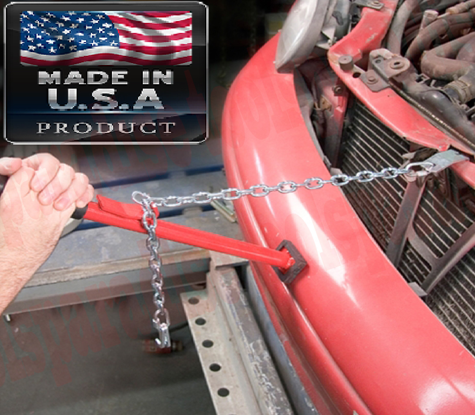 AUTO Body Shop STICK ALIGNMENT BAR Panel Bumper Chain Hook Puller ...