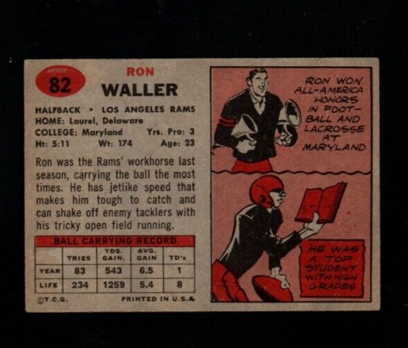 9404* 1957 Topps # 82 Ron Waller Ex-Mt | eBay