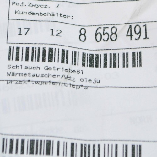 BMW 2 ACTIVE TOURER F45 OIL HEAT EXCHANGER HOSE 17128658491 ORIGINAL NO ...