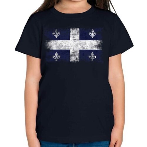 QUEBEC DISTRESSED FLAG KIDS T-SHIRT TOP GIFT SHIRT CLOTHING JERSEY | eBay