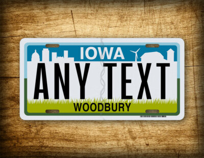 Personalized "Any Text" Iowa License Plate | eBay