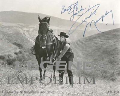AUDIE MURPHY "NO NAME ON THE BULLET" AUTOGRAPHED 8x10 Reprint Photo AM ...