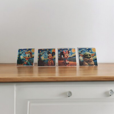 Van Gogh Inspired Disney Characters 8 Stickers | eBay