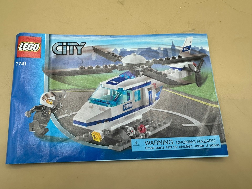 LEGO City: Police Helicopter (7741) 100% Complete Excellent Condition W ...