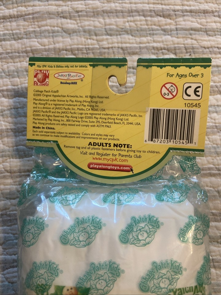 VTG Cabbage Patch Kids Doll Diapers Sealed Bag of 6, Play Along (NEW) | eBay