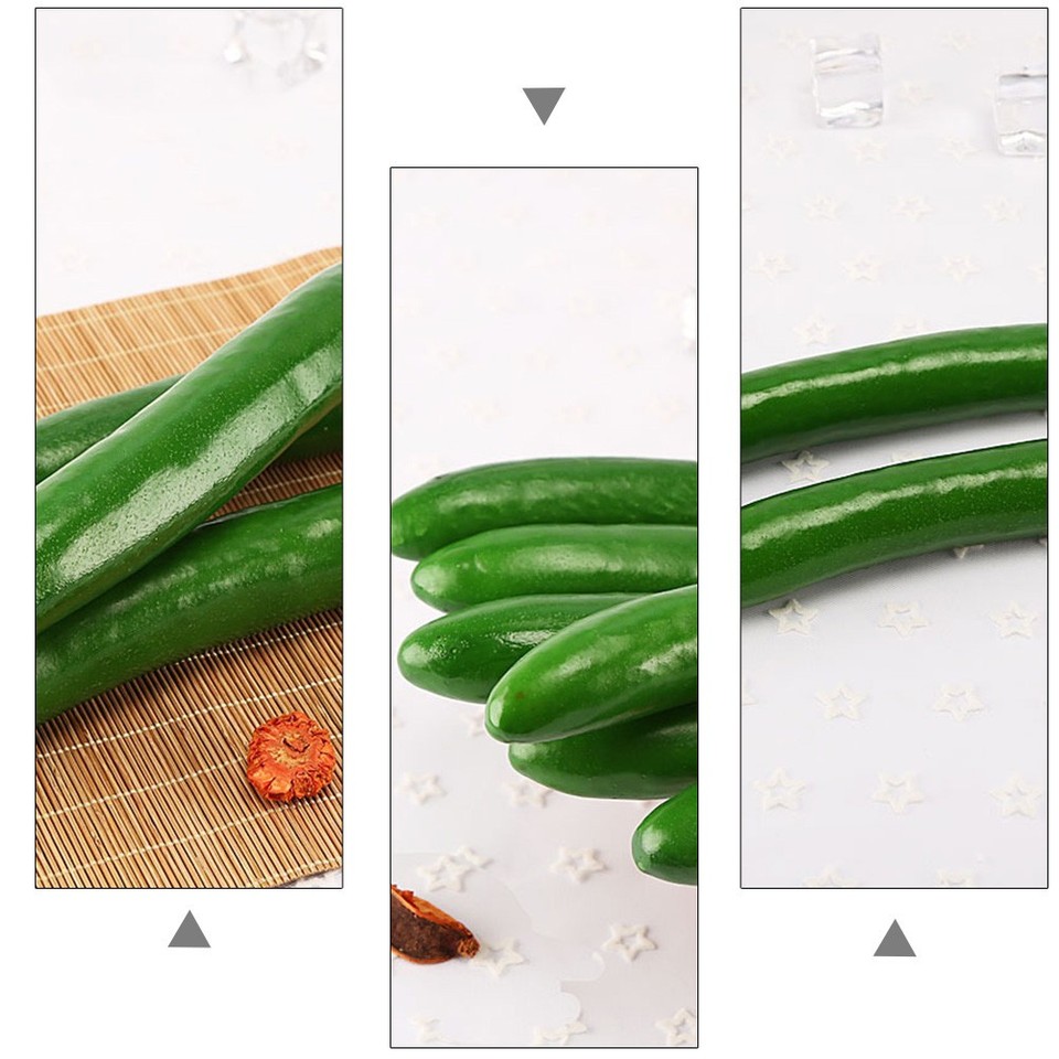 20 Pcs Emulation Cucumber Model Vegetable Decor Chic Photo Prop Green ...