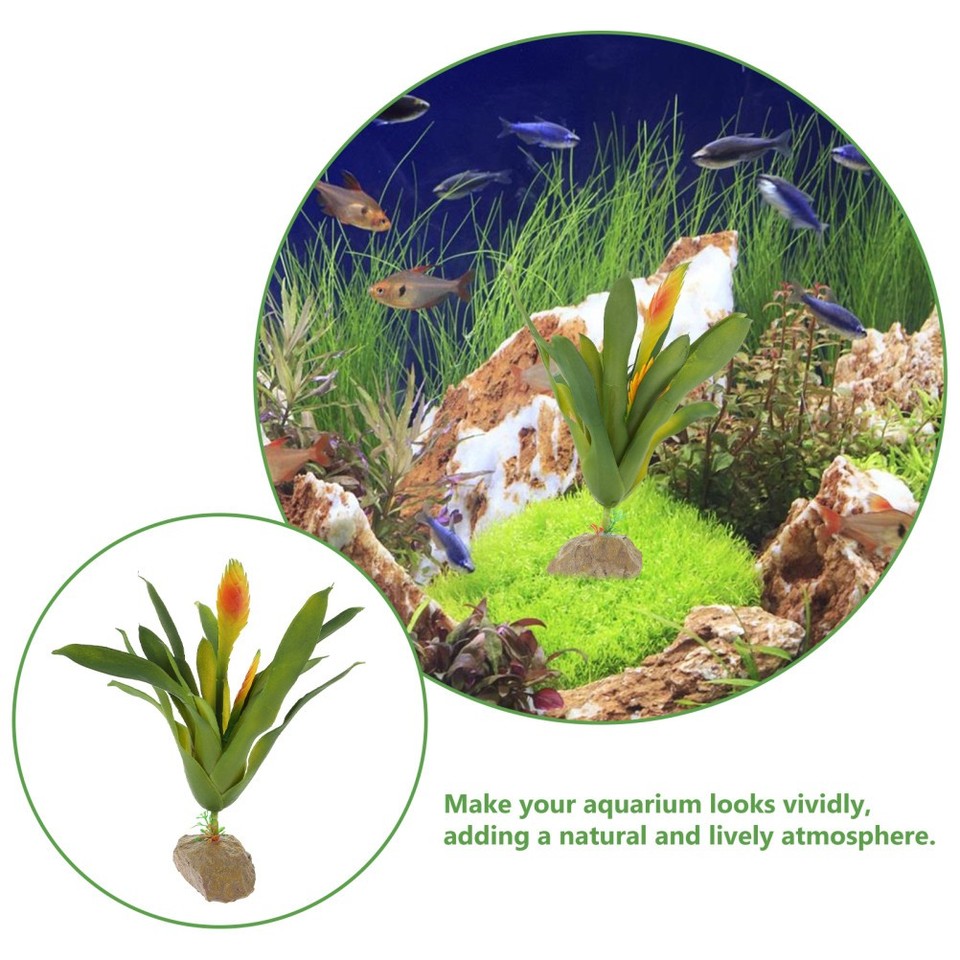 Set of 3 Pflanzen Fake Aquariumpflanzen Künstliche Wasserpflanzen | eBay