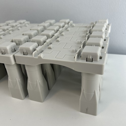 Fisher Price GeoTrax 54 pc Lot Grey Track Riser Support Elevated Bridge ...