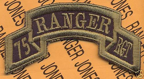 US Army 75th Infantry AIRBORNE RANGER Regiment scroll patch 1-D c/e | eBay