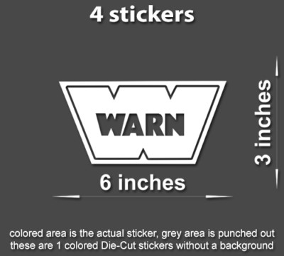 4x Winches Decals Stickers Truck Off Road 4x4 Car | eBay