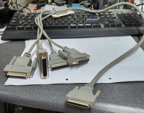 RAD CBL-CQ-RS530 Splitter cable connecting 68-pin SCSI connector to 4x ...