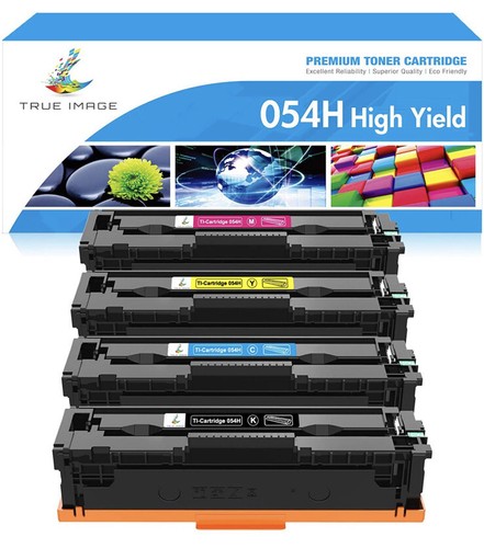 TRUE IMAGE Compatible Toner Cartridge Replacement for Canon 054 054H BK ...