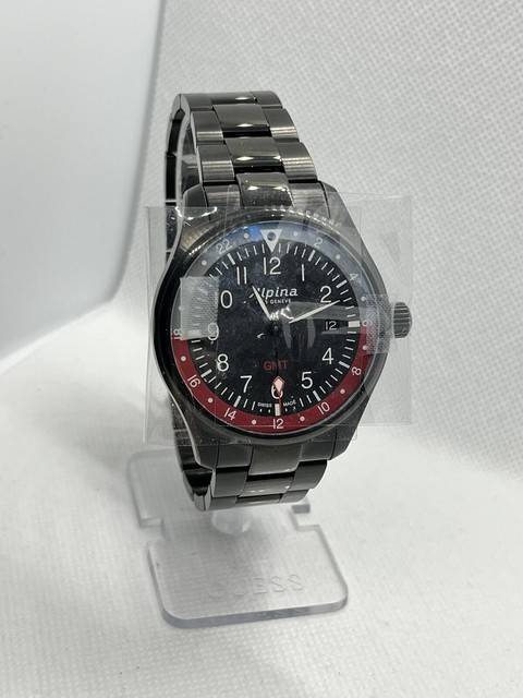 Alpina AL240/247X4SP6 Startimer Men's Watch Swiss Made All Steel 42mm ...