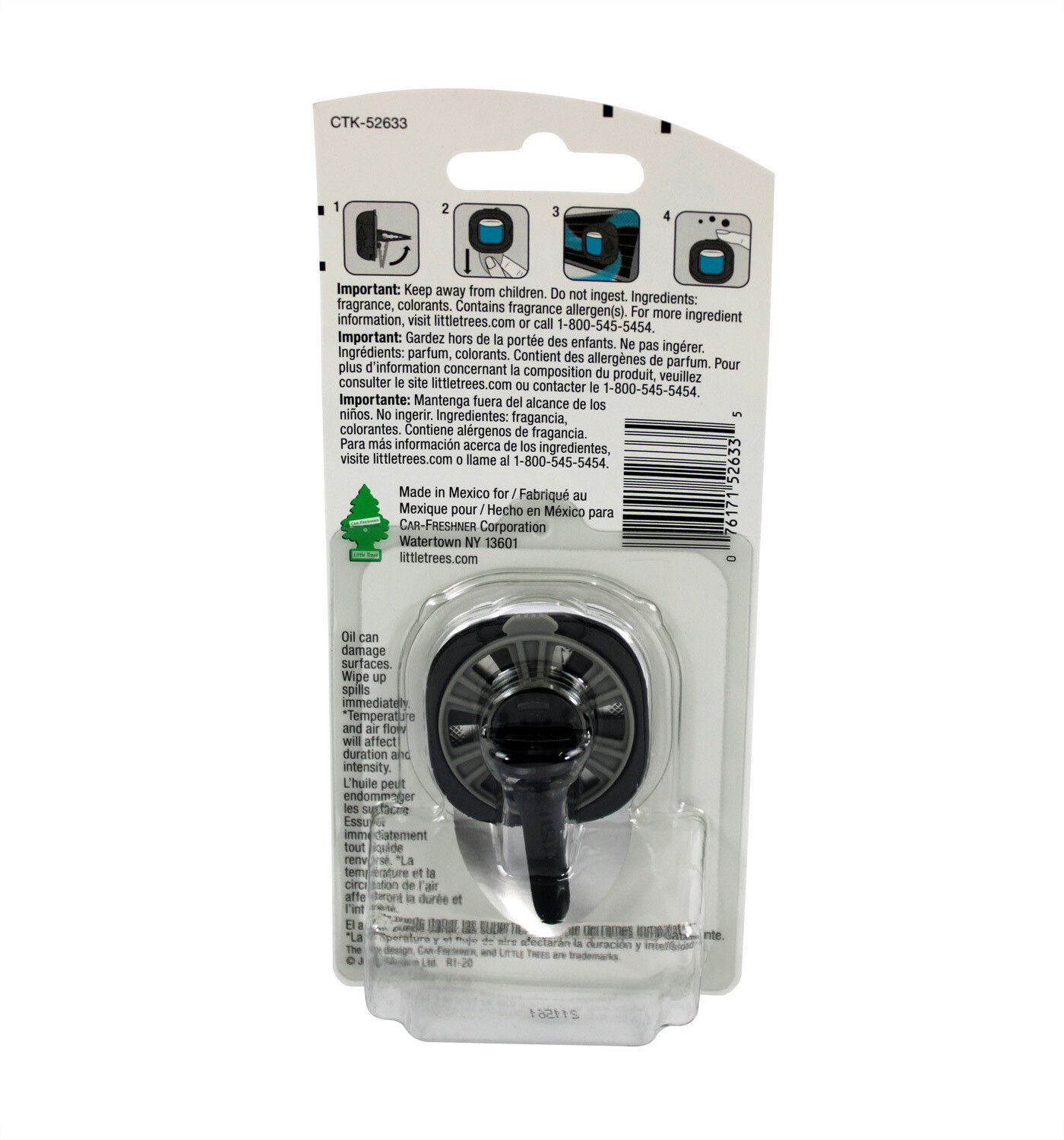 Little Trees Air Freshener Vent Liquid - New Car Scent - Single #CTK ...