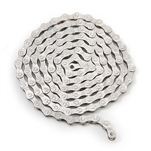 FSC 6,7,8 Speed 116L Bicycle Chains, Silver,Gold (1/2x3/32-Inch ...