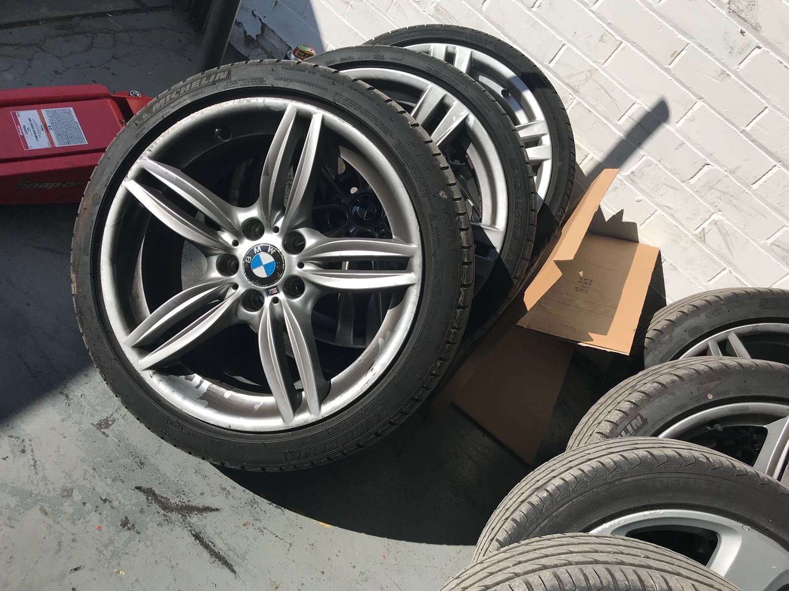 19” GENUINE STAGGERED BMW F10 ALLOYS AND TYRES SET OF 4 | eBay UK