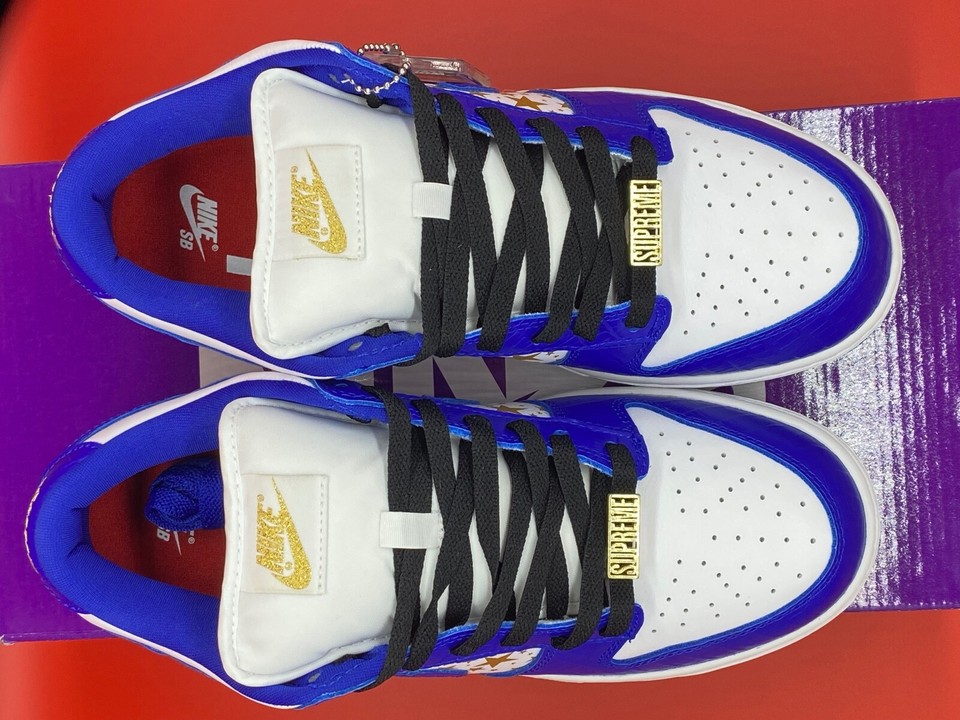 Supreme Nike SB Dunk Low Stars Hyper Royal Blue Sizes 7 7.5 & 13 New ...