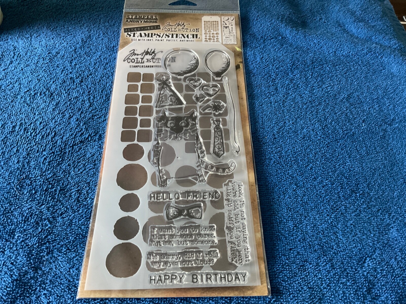 Tim Holtz/Stampers Anonymous Stamp & Stencil Set *YOUR CHOICE*-More ...