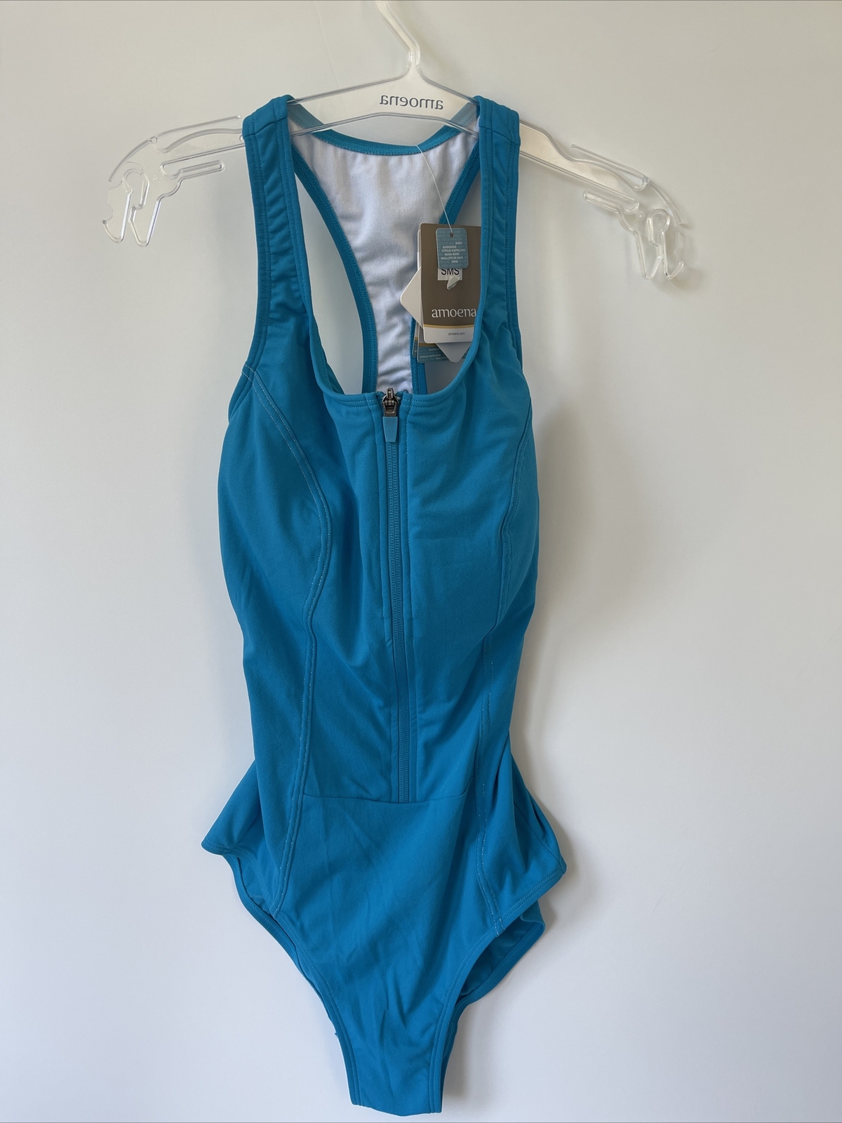 Amoena Key West One-Piece Swimsuit Aqua 71391 US 8B NWT | eBay