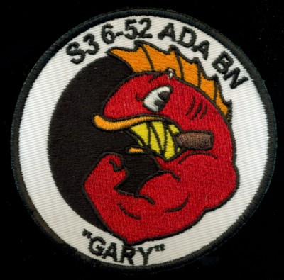 US Army S3 6th SQ 52nd ADA BN Gary Air Defense Patch J-14 | eBay