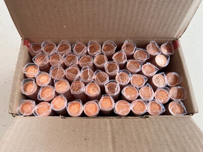 2012 Canada Canadian RCM BOX of 50 ROLLS of NO-MAGNETIC 1 CENT Penny ...