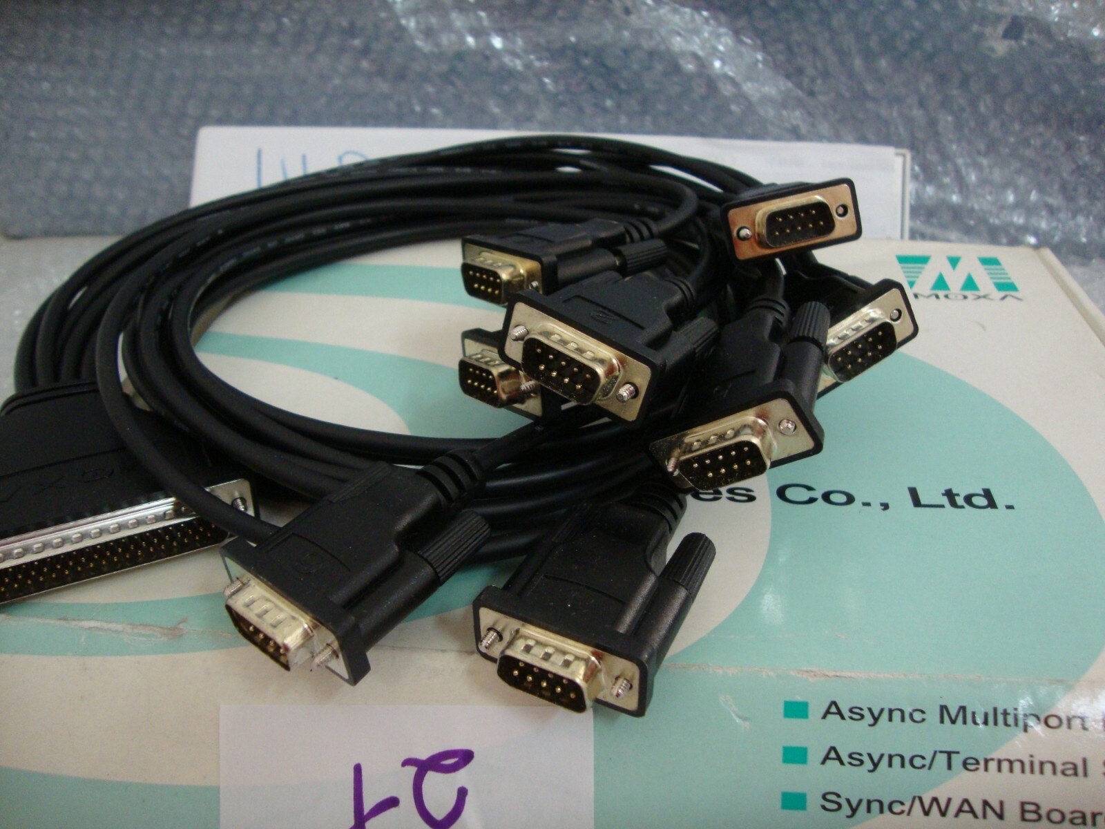Moxa Opt8D 8 ports RS-232 octopus cable with male DB9 | eBay