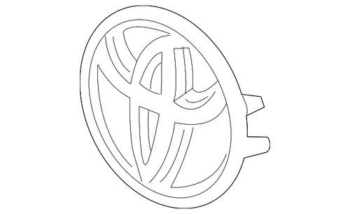 Genuine Toyota Emblem 53141-0R110 | eBay