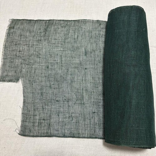 Old Cloth, Hemp, Mosquito Net Fabric, Deep Green 2 34 345Cm, Plant Dyed ...