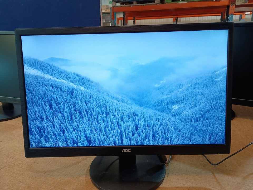 AOC E2470Sw Monitor Screen. 24" HDMI/DVI/VGA. 1920 x 1080 Full HD | eBay UK