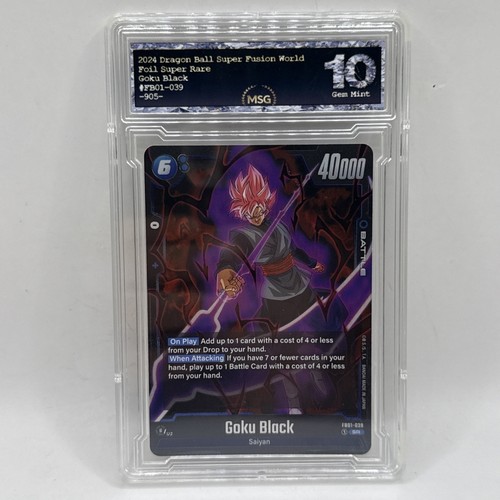 Dragon Ball Super Fusion World Awakened Pulse Goku Black #039 Graded 10 ...