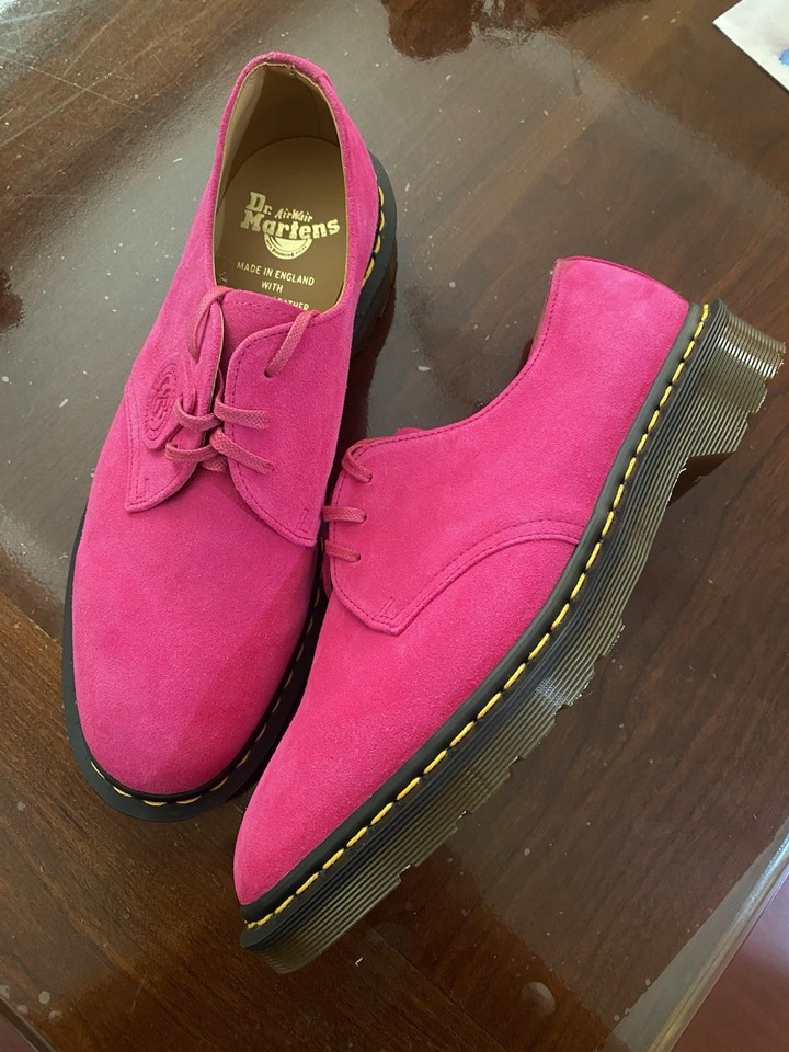 1461 MADE IN ENGLAND BUCK SUEDE OXFORD SHOES Size 9 mens Doc Martens ...