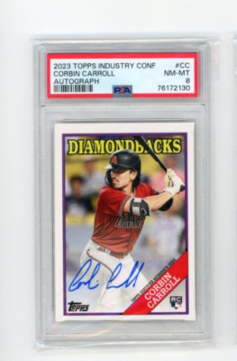 Corbin Carroll 2023 Topps Industry Conference autograph PSA 8 rookie ...