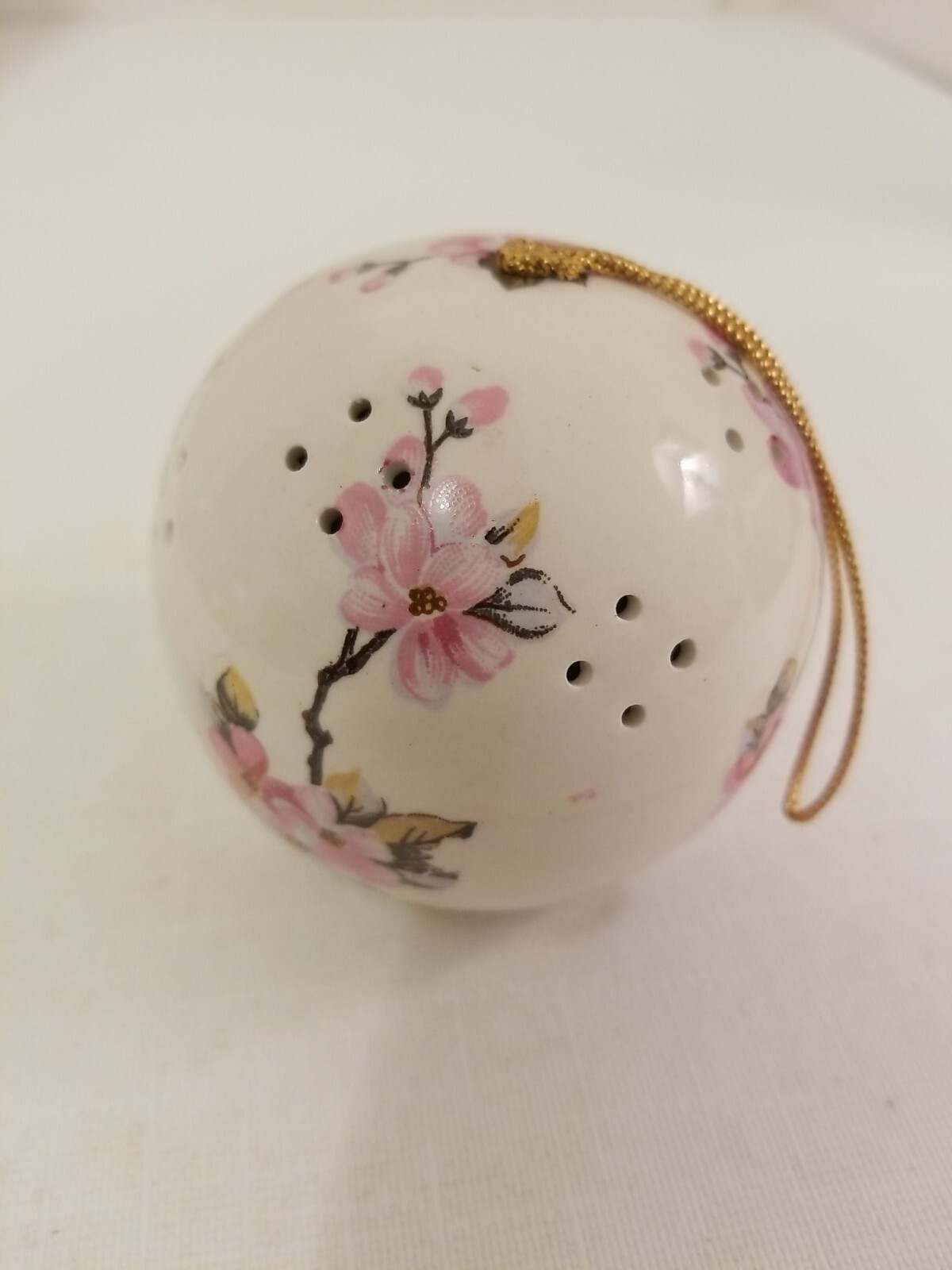 Vintage Porcelain Round Pomander Potpourri Ball with Floral Japan | eBay