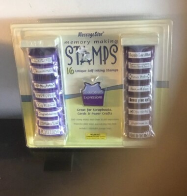 MessageStor Memory Making Stamps 16 self inking CELEBRATIONS ...