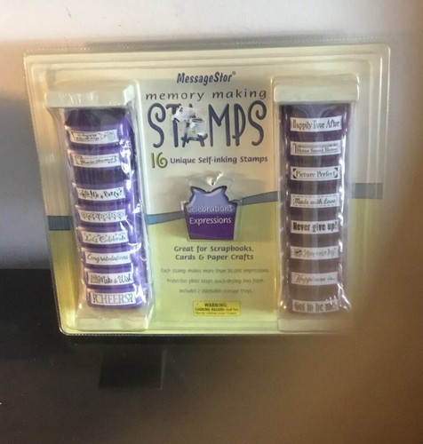 MessageStor Memory Making Stamps 16 self inking CELEBRATIONS ...